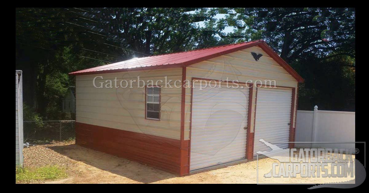 Metal Carport Combo Units with Storage - Gatorback Steel Buildings